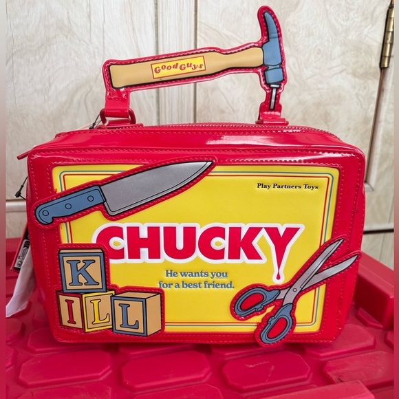 Loungefly | Bags | Loungefly Chucky Good Guy Tool Chest Crossbody Bag ...